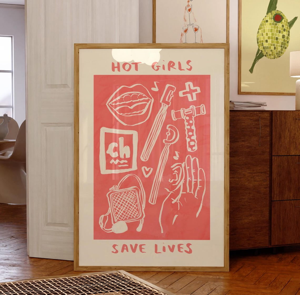 Hot Girls Save Lives Wall Print - Speech And Language Therapy ...