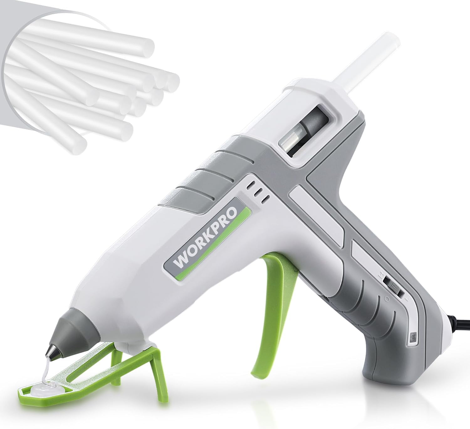 Hot Glue Gun Full Size - 60/100W Dual Temp Glue Gun and Sticks Set with ...