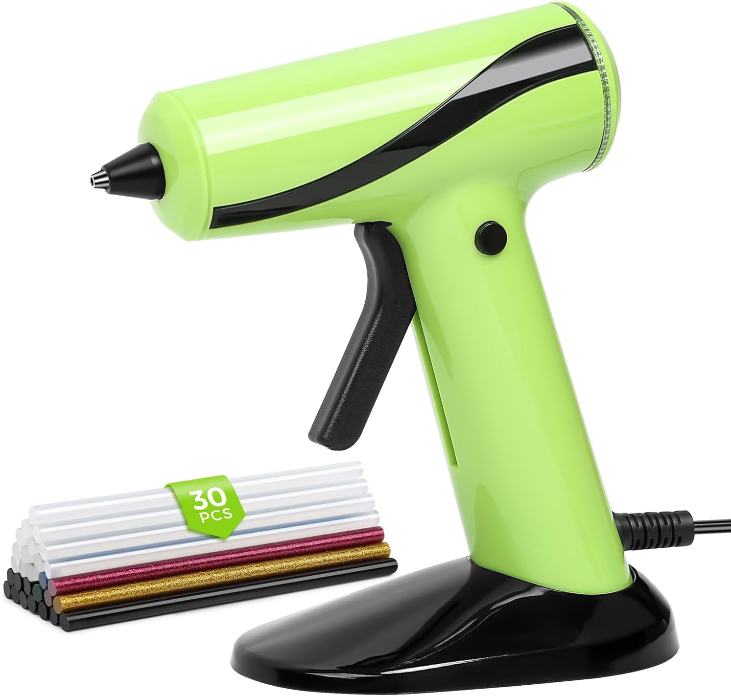 Hot Glue Gun Kit with 30 Glue Sticks Fast Preheating Hot Melt High Temp ...