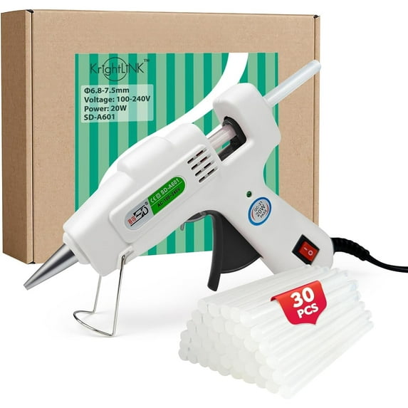 Hot Glue Gun Kit with 30 Glue Sticks, Fast Preheating Hot Melt, High ...