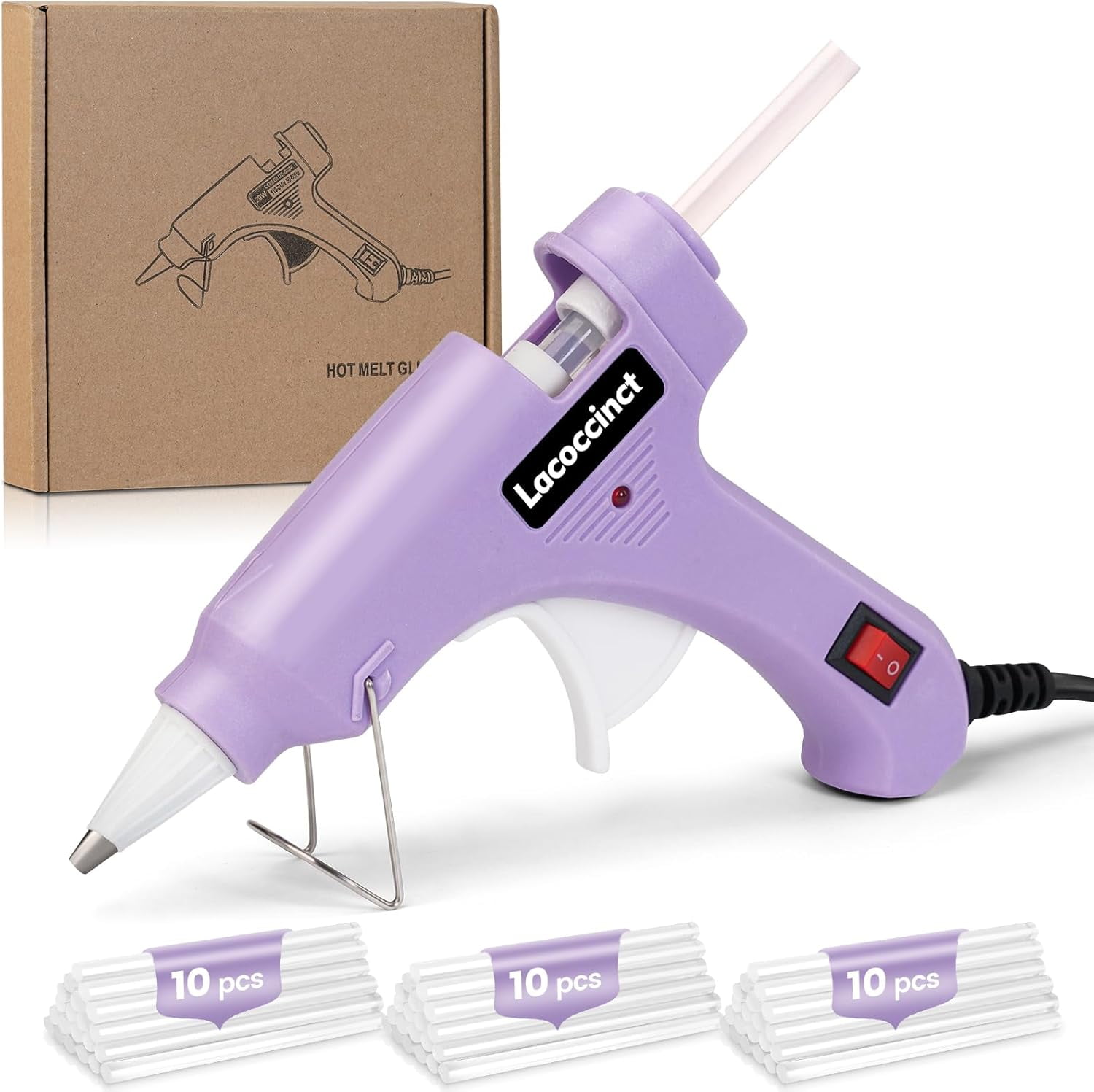 Hot Glue Gun, Mini Hot Glue Gun Kit with 30 Glue Sticks, Fast ...