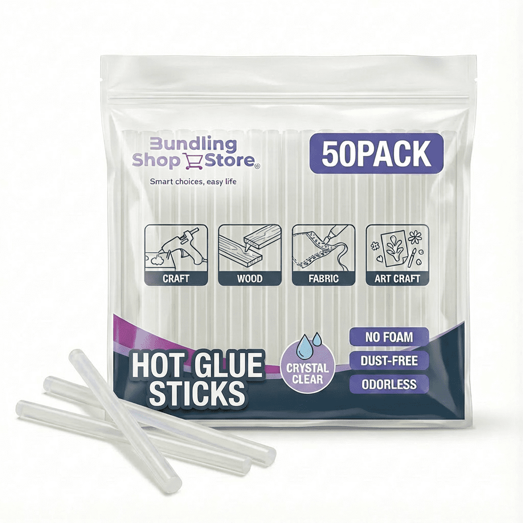 Hot Glue Sticks Full Size- 50 Pack Strong Bond, Smooth Melt Adhesive ...