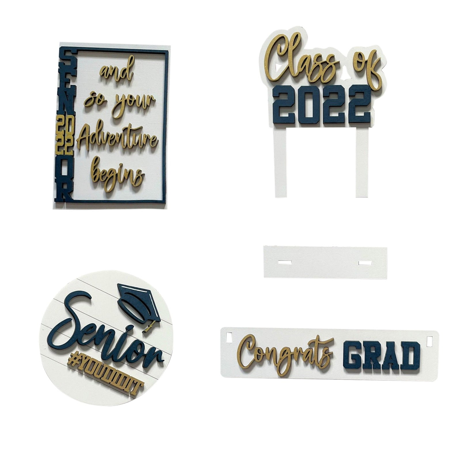 Hot Graduation Decorations Graduation Cake Topper Set Class of 2022 ...