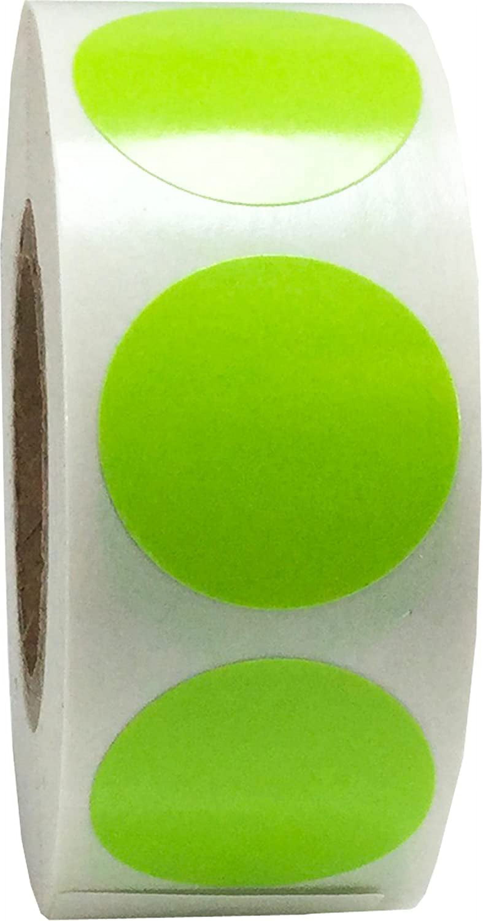 Hot Green Color Coding Labels for Organizing Inventory 0.75 Inch Round ...