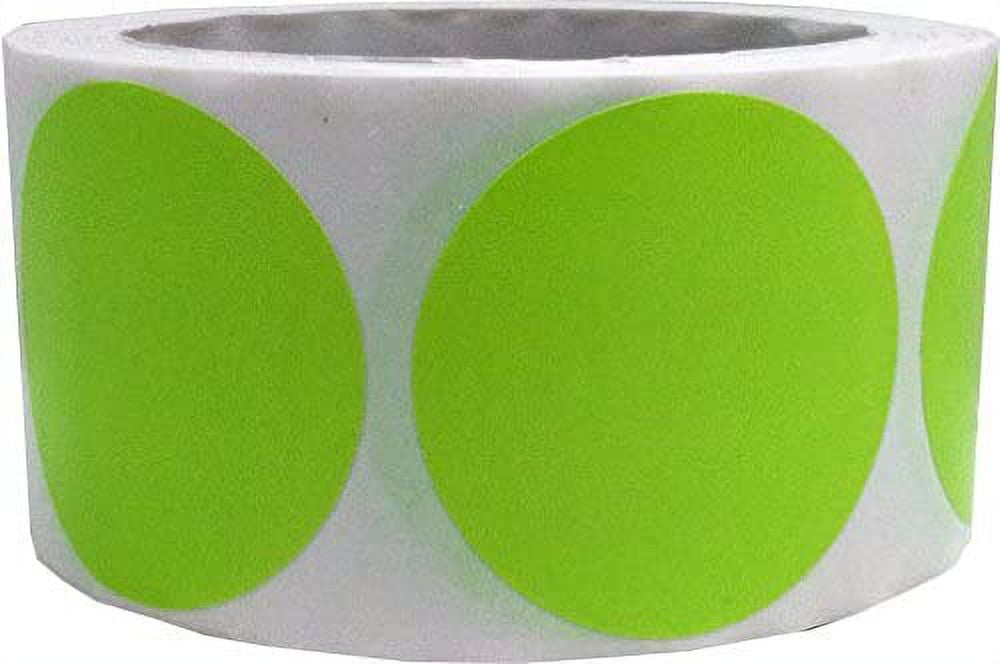 Hot Green Color Coding Labels for Organizing Inventory 2 Inch Round ...