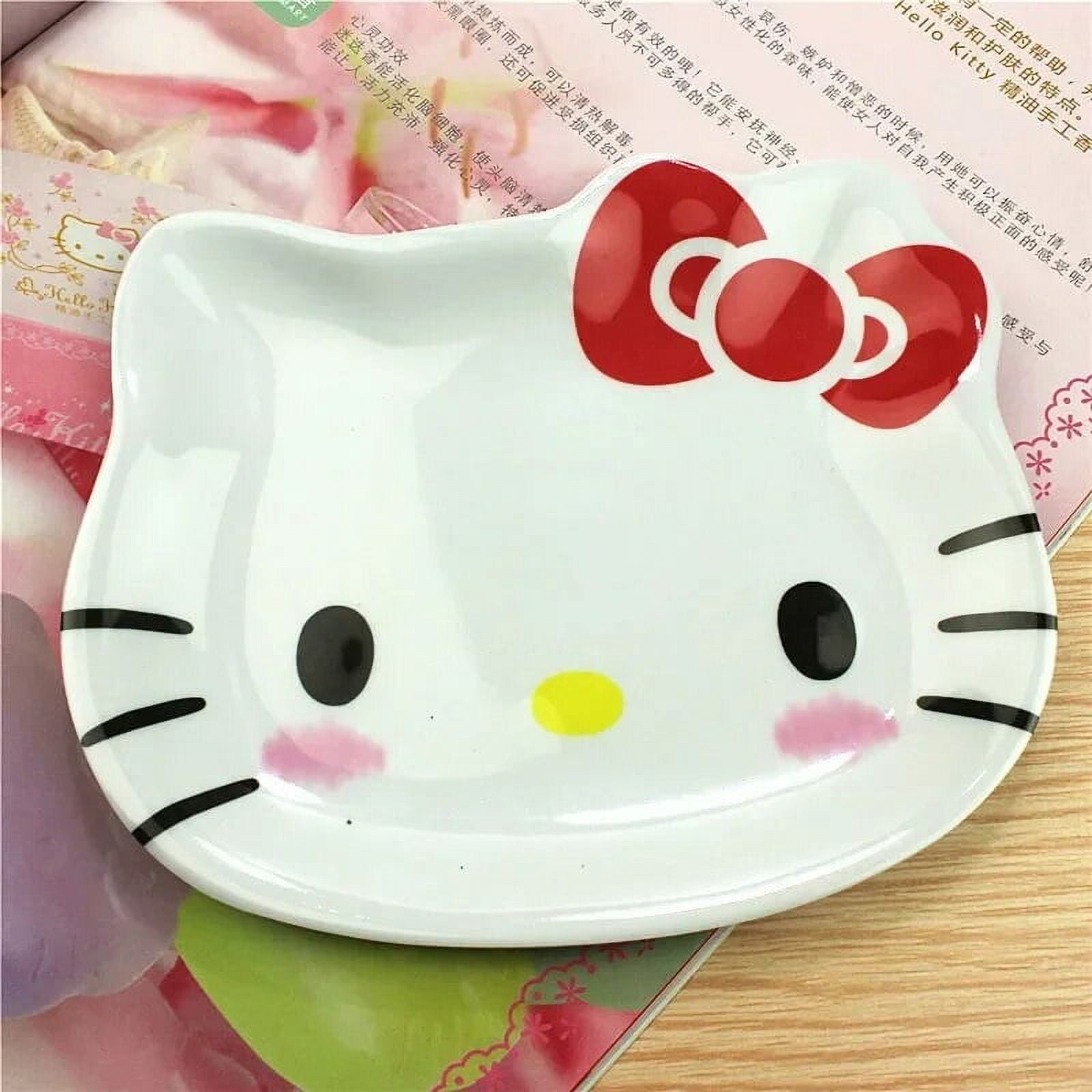 Hot Hello Kitty Sanrio Dining Plate Anime Cute Fruit Plate Melody ...