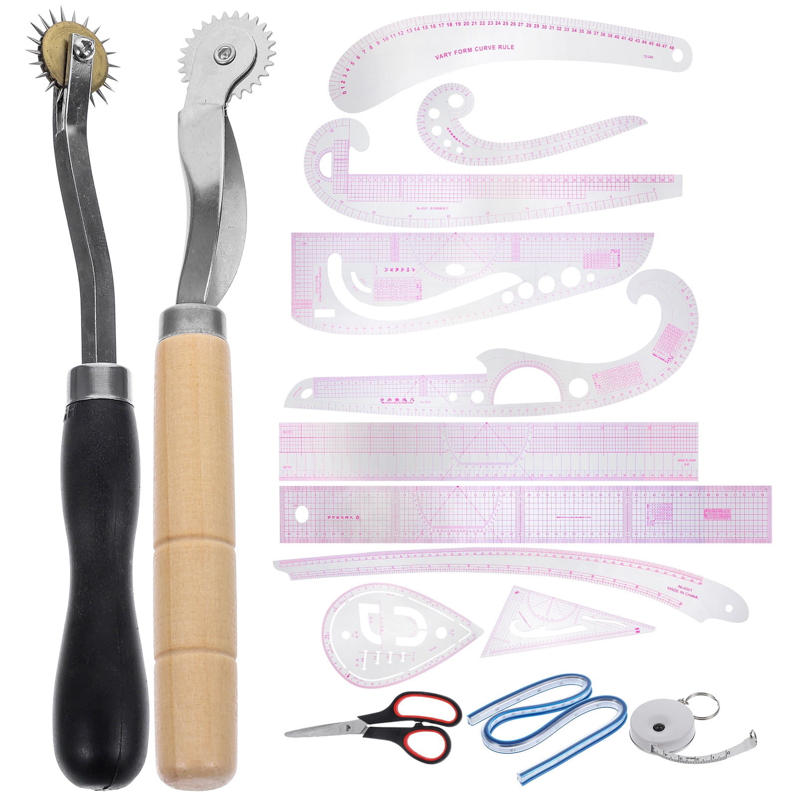 Hot Hem Ruler For Sewing1 Set Sewing Ruler French Curve Ruler Tailor ...