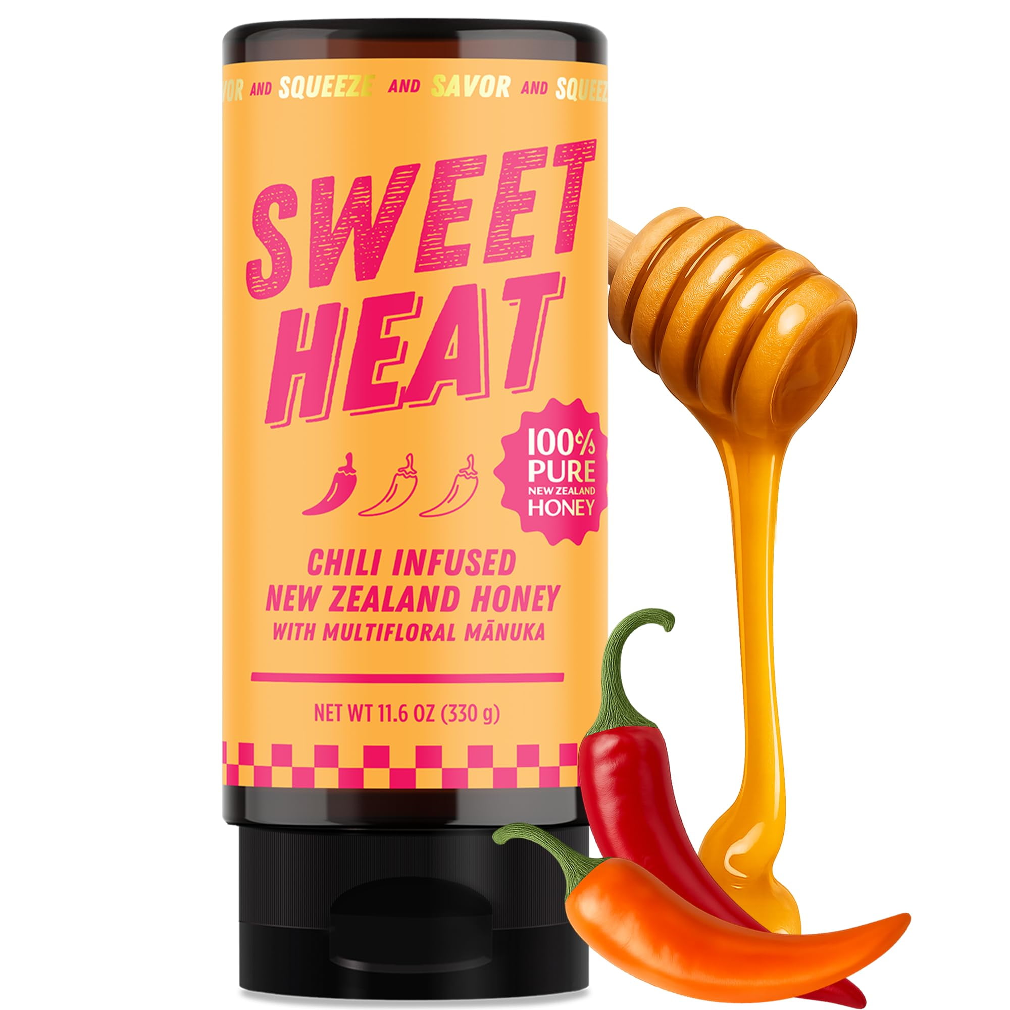 Hot Honey - Sweet DEF29 Heat 100% Pure New Zealand Raw Manuka Spicy ...