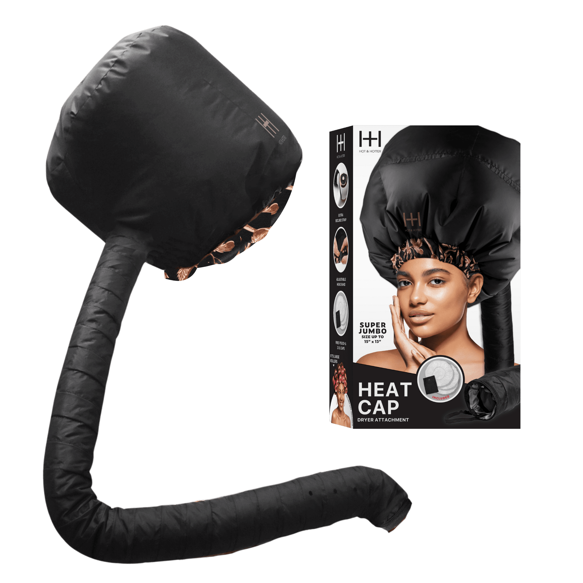 Hot & Hotter Super Jumbo Black Heat Cap Dryer Attachment - Walmart.com