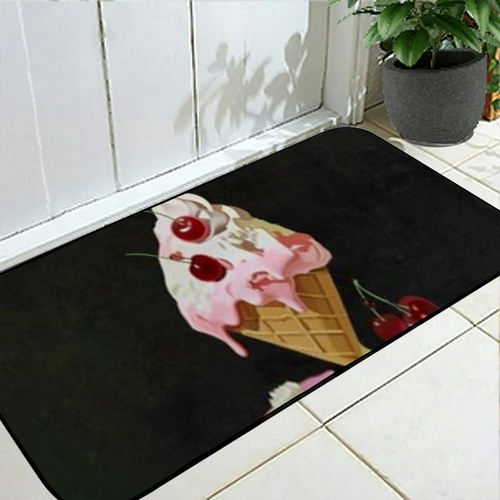 Hot Ice Cream Summer Carpet Indoor and Outdoor Door Mats, Anti Slip ...