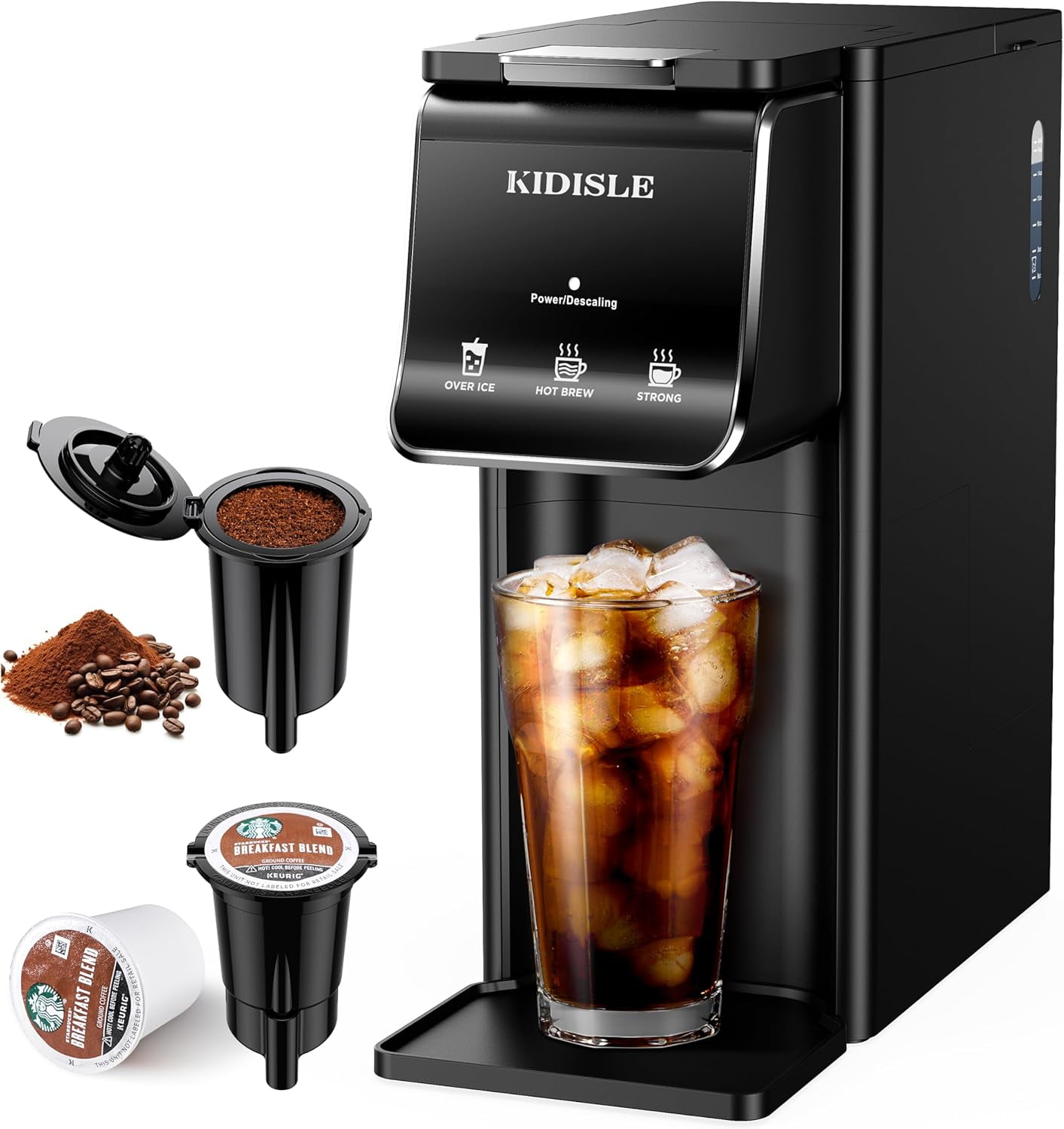 Hot & Iced Coffee Maker, K Cup Coffee Maker, Compatible with K-Cups and ...