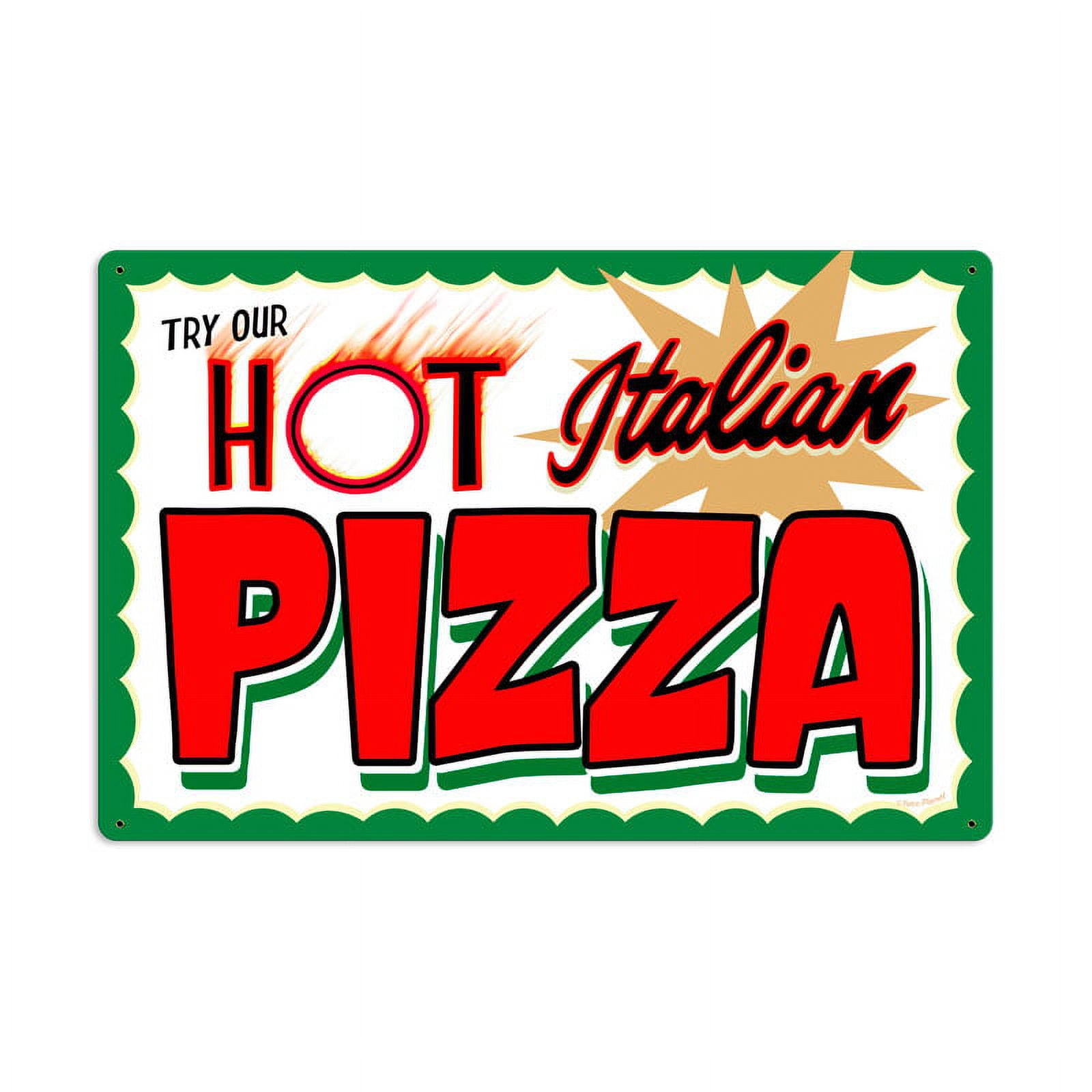 Hot Italian Pizza Vintage Sign “Made in the USA with heavy gauge steel ...