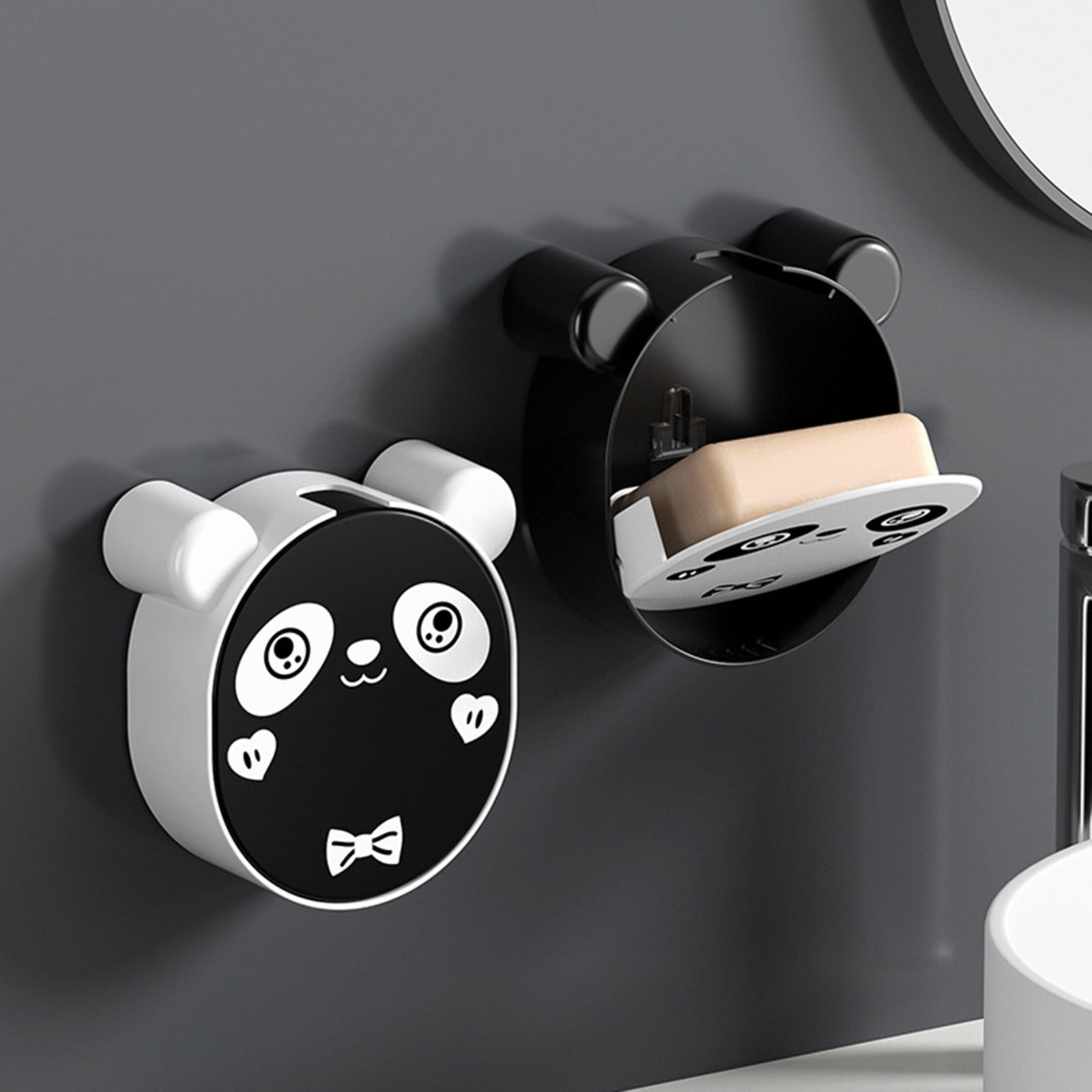 Hot Item! Gelren Storage Containers Cartoon Panda Soap Box Stand ...