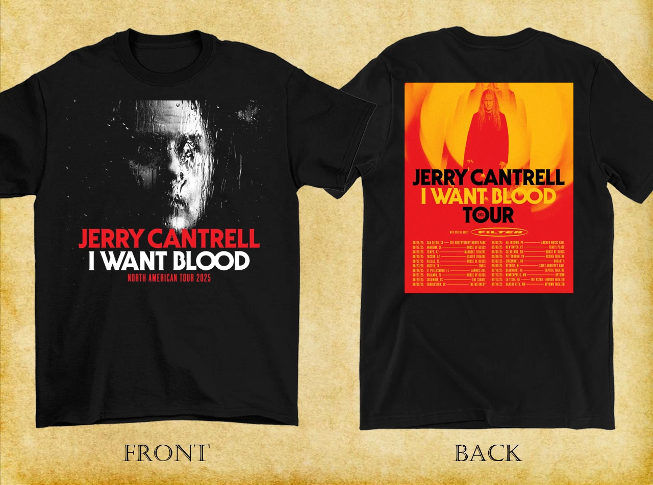 Hot Jerry Cantrell I Want Blood Tour 2025 Mech Fanmadet shirt - Walmart.com