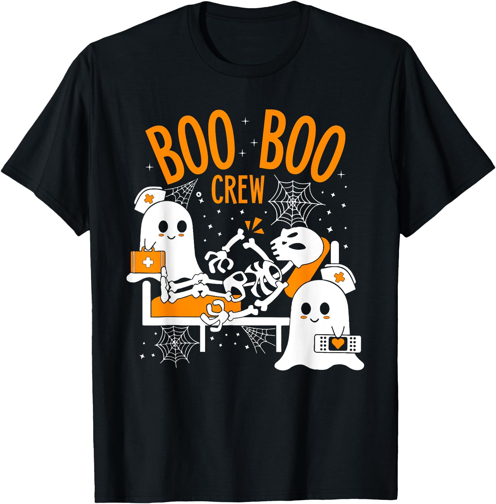 Hot Kiraa Tee With Boo Boo Crew Skeleton Nurse Halloween S-5Xl T-Shirt ...