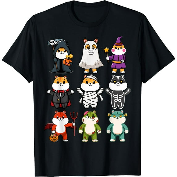 Hot Kiraa Tee With Guinea Pig Spooky Ghost Horror Pumpkin Guinea Pig ...