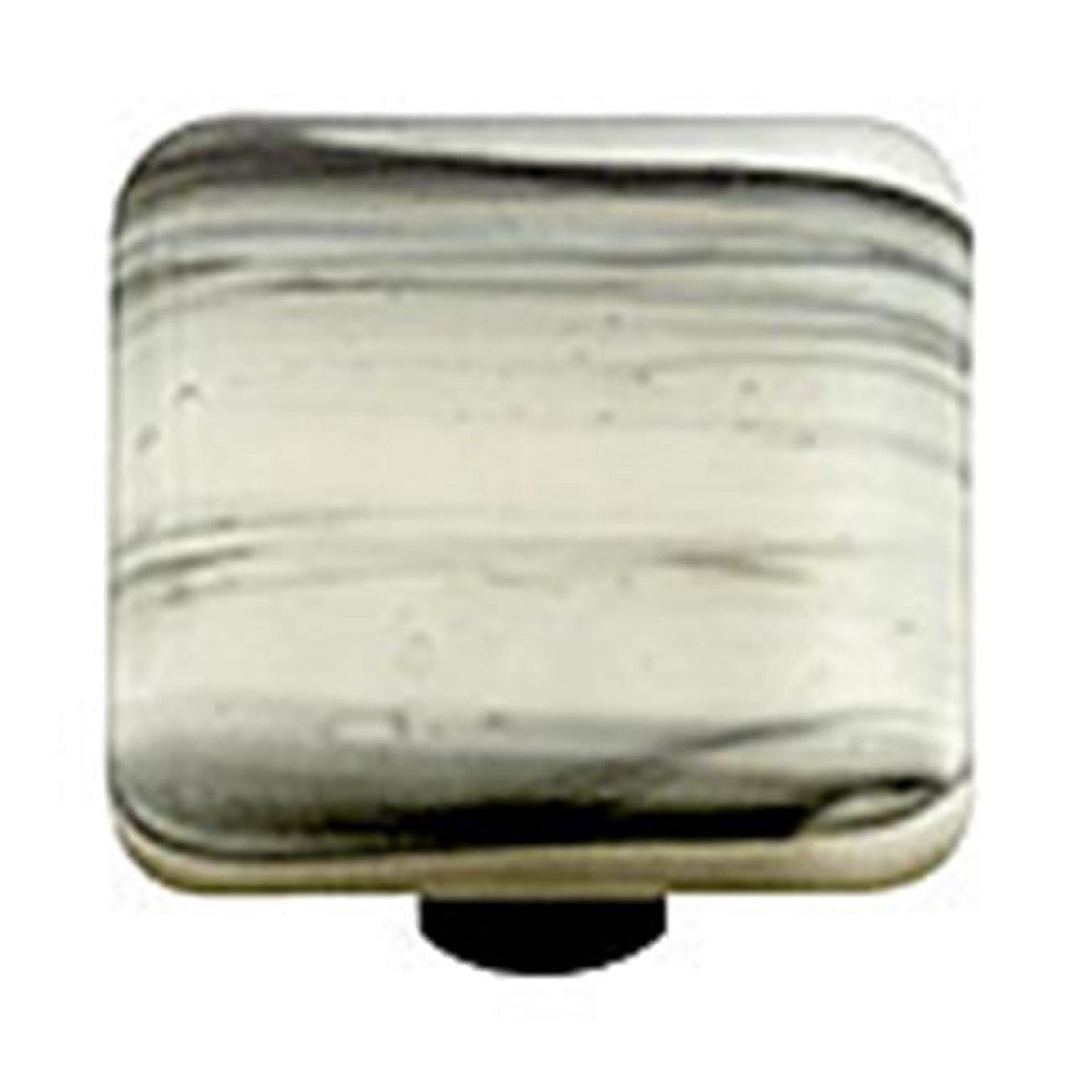 Hot Knobs HK2063-KB Black Swirl French Vanilla Square Glass Cabinet ...