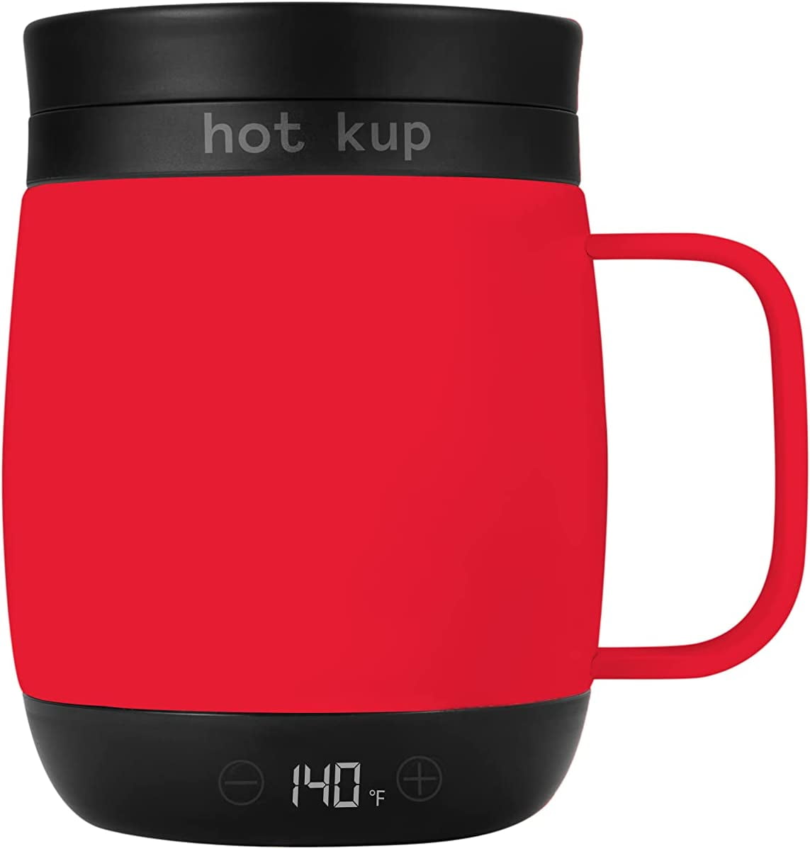 Hot Kup 14oz Self-Heating Beverage Mug, Red - Temperature Controlled ...