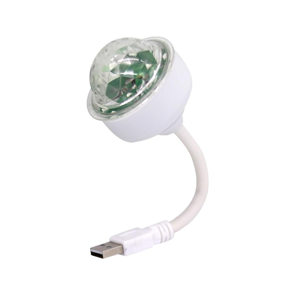 Hot LED Colorful Rotating Disco Flexible USB Plug Light 2024 bulb F6T5 ...