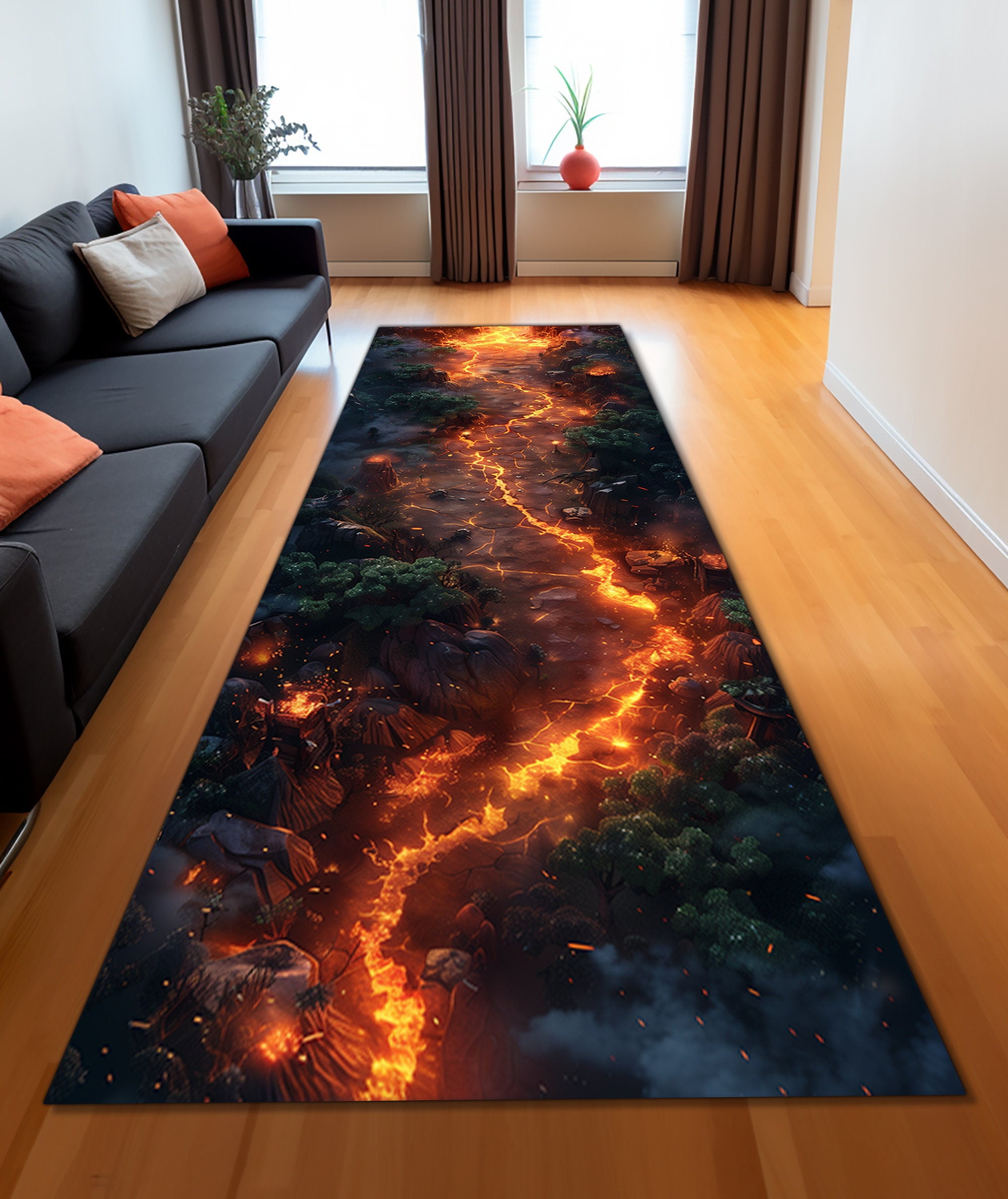 Hot Lava Runner 1.3x3 ft Mat=40x95cm - Walmart.com