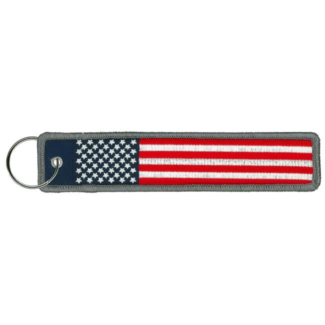 Hot Leathers KCH5017 1.25 x 6.2 in. American Flag Keychain Fob - Multi ...