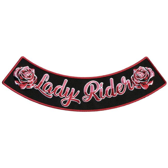 Hot Leathers 10 x 2 in. Lady Rider Bottom Rocker Patch - Multi Color ...