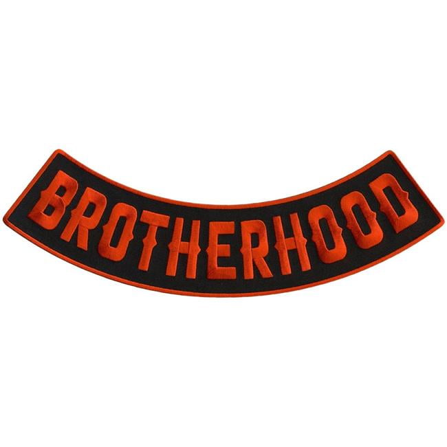 Hot Leathers 12 x 3 in. Brotherhood Bottom Rocker Patch - Multi Color ...