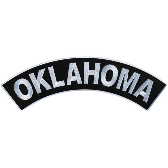 Hot Leathers Oklahoma 12” X 3” Top Rocker Patch PPM4071 12 Width x 3 ...