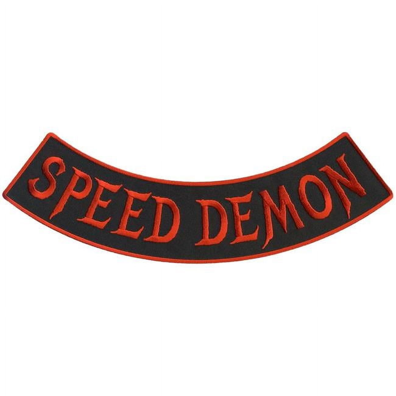 Hot Leathers 12 x 3 in. Speed Demon Bottom Rocker Patch - Multi Color - Walmart.com