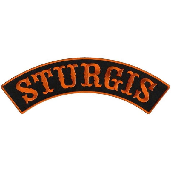 Hot Leathers PPM4155 12 x 3 in. Sturgis Top Rocker Patch - Multi Color ...