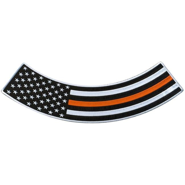 Hot Leathers Thin Orange Line 12” X 3” Bottom Rocker Patch PPM5161 12 ...