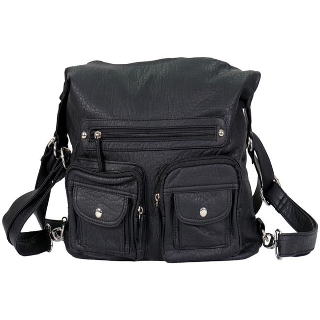 Hot Leathers pua1152 16 x 12 x 5 in. 6 Pocket Backpack & Purse Combo ...