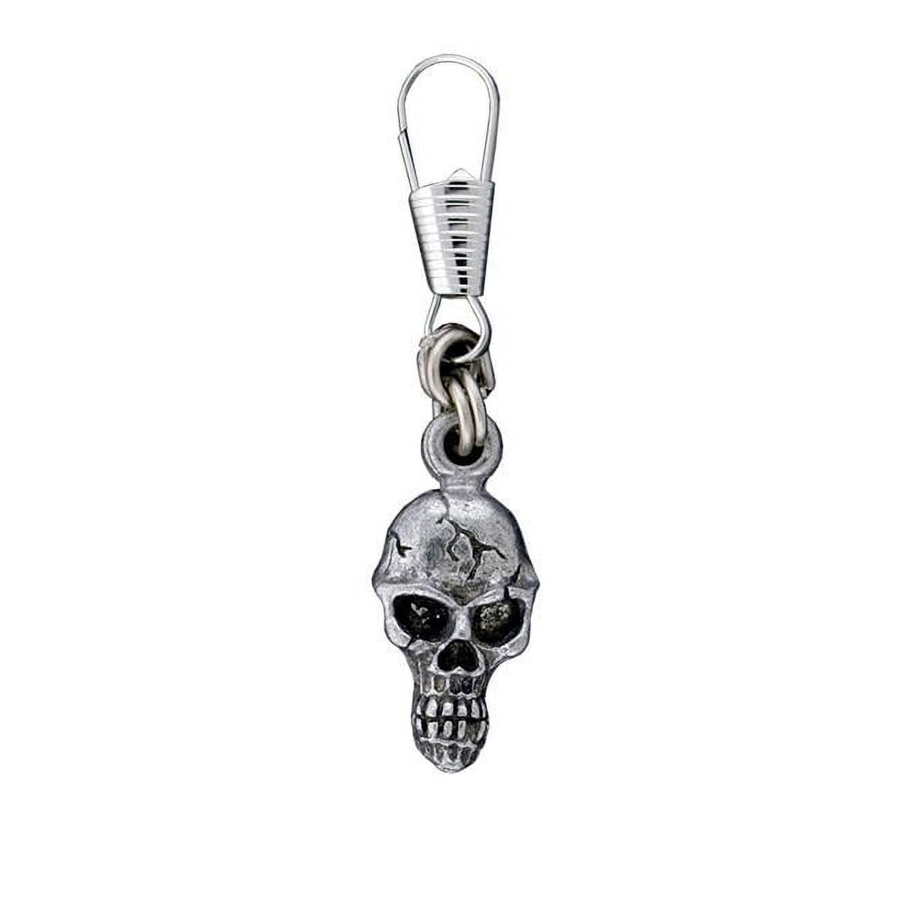 Hot Leathers zpa1007 2 x 1 in. Skull Zipper Pull Pendant - Pewter ...