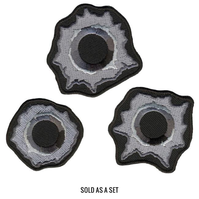Hot Leathers 2 x 2 in. Bullet Hole Patches Set - Multi Color - 3 Piece ...