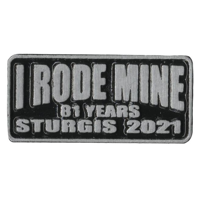 Hot Leathers SPA2098 2021 Sturgis Motorcycle Rally I Rode Mine Pewter ...
