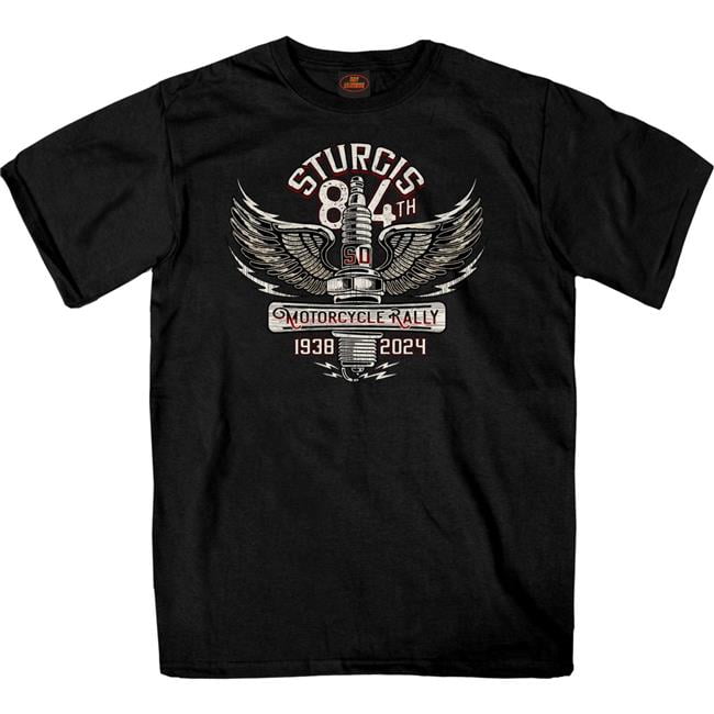Hot Leathers SPB1141 2024 Sturgis Motorcycle Rally Spark Plug T-Shirt ...