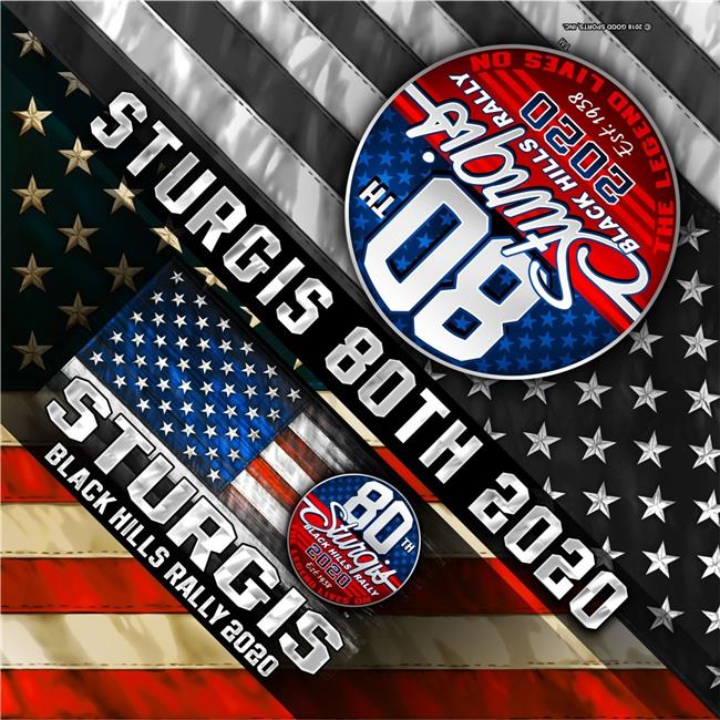Hot Leathers SPA4119 21 x 21 in. Official Sturgis 80th Anniversary Logo ...