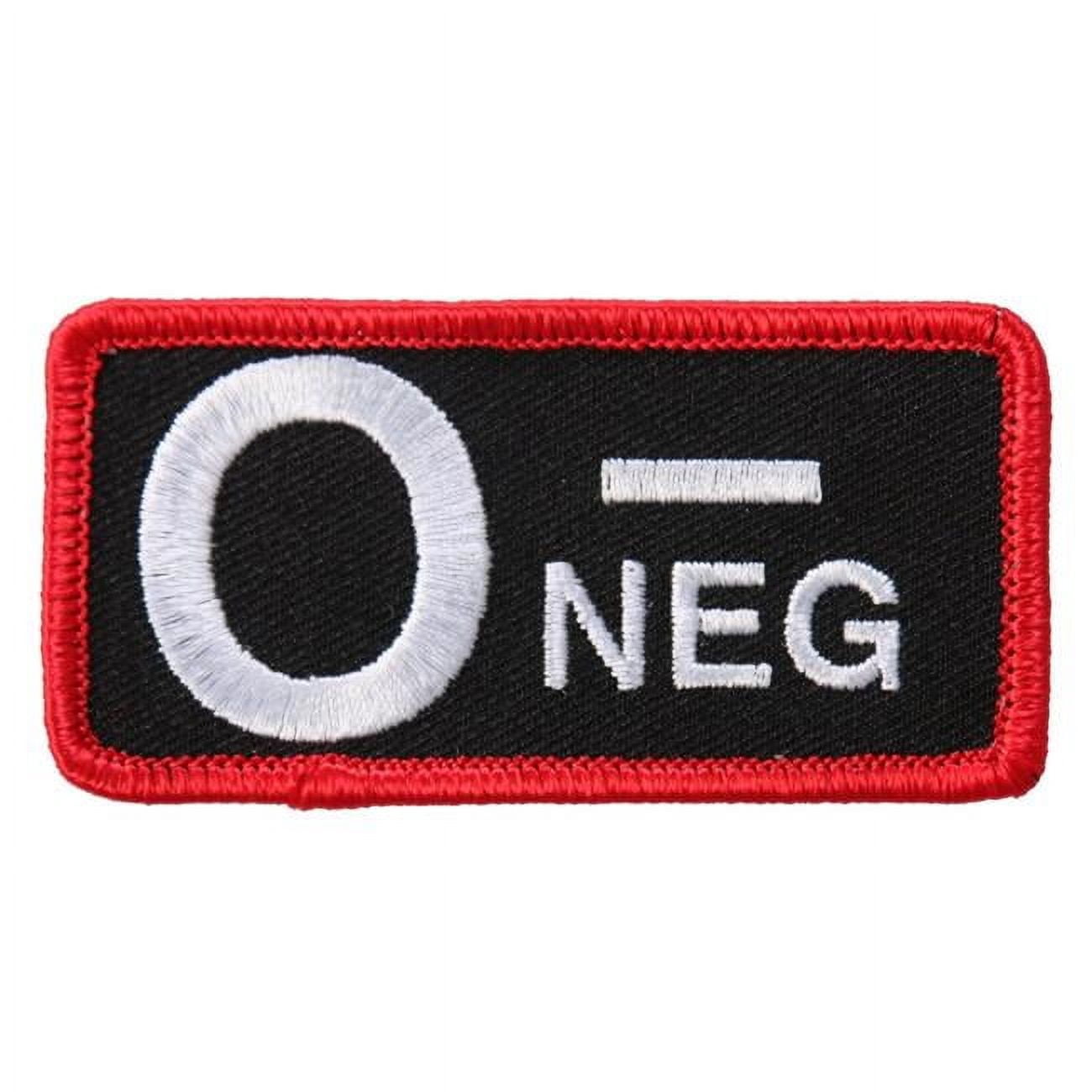 Hot Leathers PPL9547 3 x 2 in. Blood Type O Negative Patch - Multi ...