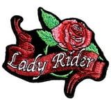 Hot Leathers PPA1012 3 x 2 in. Lady Rider Patch - Multi Color - Walmart.com