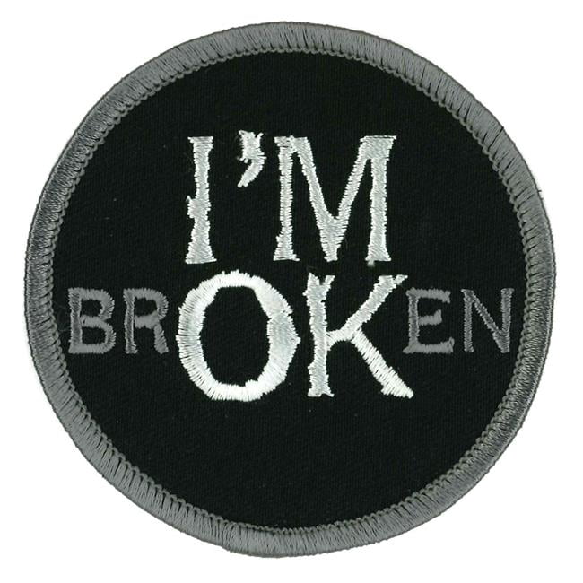 Hot Leathers 3 x 3 in. Im Broken Patch - Multi Color - Walmart.com