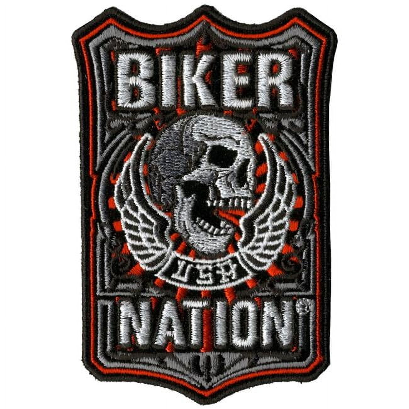 Hot Leathers 3 x 4 in. Biker Nation Stitch Patch - Multi Color ...