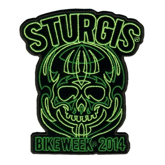 Hot Leathers spa3018 4.5 in. Official 2014 Sturgis Motorcycle Rally Pinstripe Goblin Patch ...