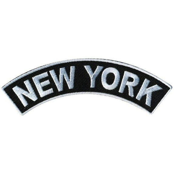Hot Leathers New York 4” X 1” Top Rocker Patch PPM4064 4 Width x 1 ...