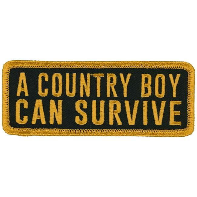 Hot Leathers PPL9887 4 x 2 in. A Country Boy Can Survive Patch - Multi ...