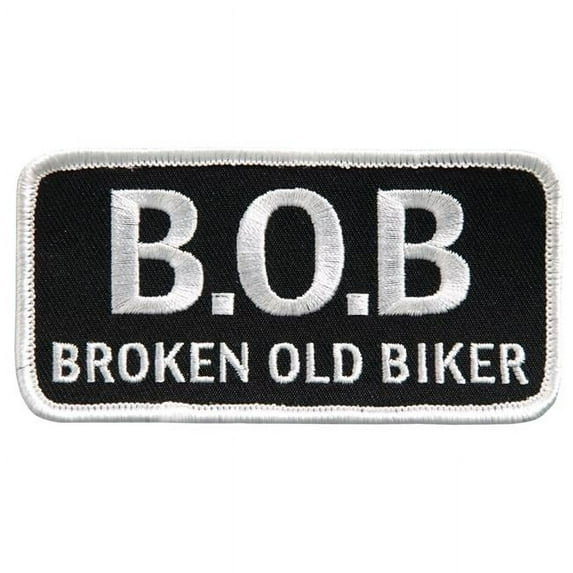 Hot Leathers PPL9415 4 x 2 in. Broken Old Biker Patch - Multi Color ...