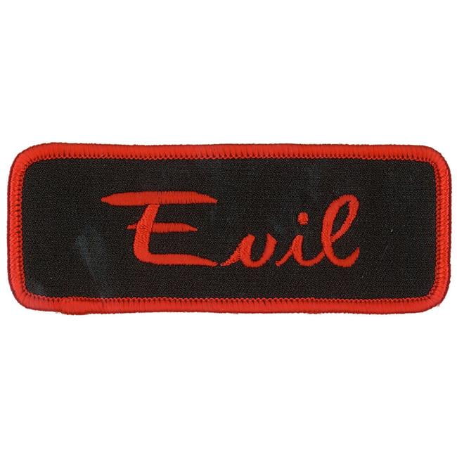 Hot Leathers PPL9019 4 x 2 in. Evil Patch - Black & Red - Walmart.com