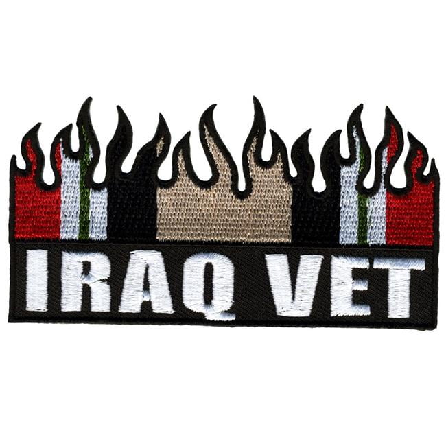 Hot Leathers 4 x 2 in. Iraq Vet Flame Patch - Multi Color - Walmart.com