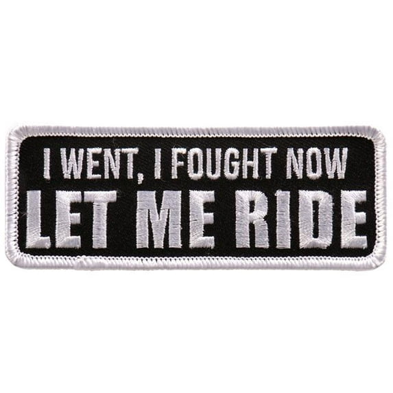 Hot Leathers PPL9741 4 x 2 in. Let Me Ride Patch - Multi Color ...