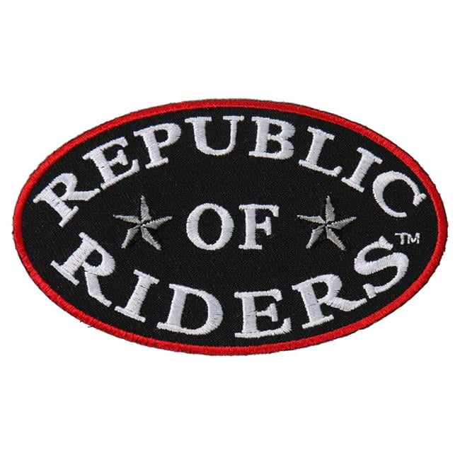 Hot Leathers PPL9559 4 x 2 in. Republic of Riders Patch - Multi Color ...