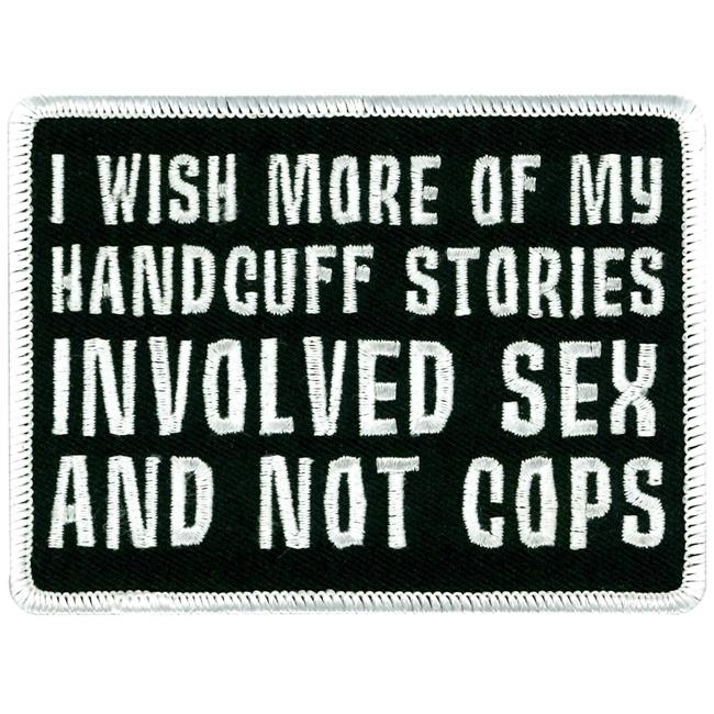Hot Leathers 4 x 3 in. Handcuff Stories Embroidered Patch - Multi Color ...